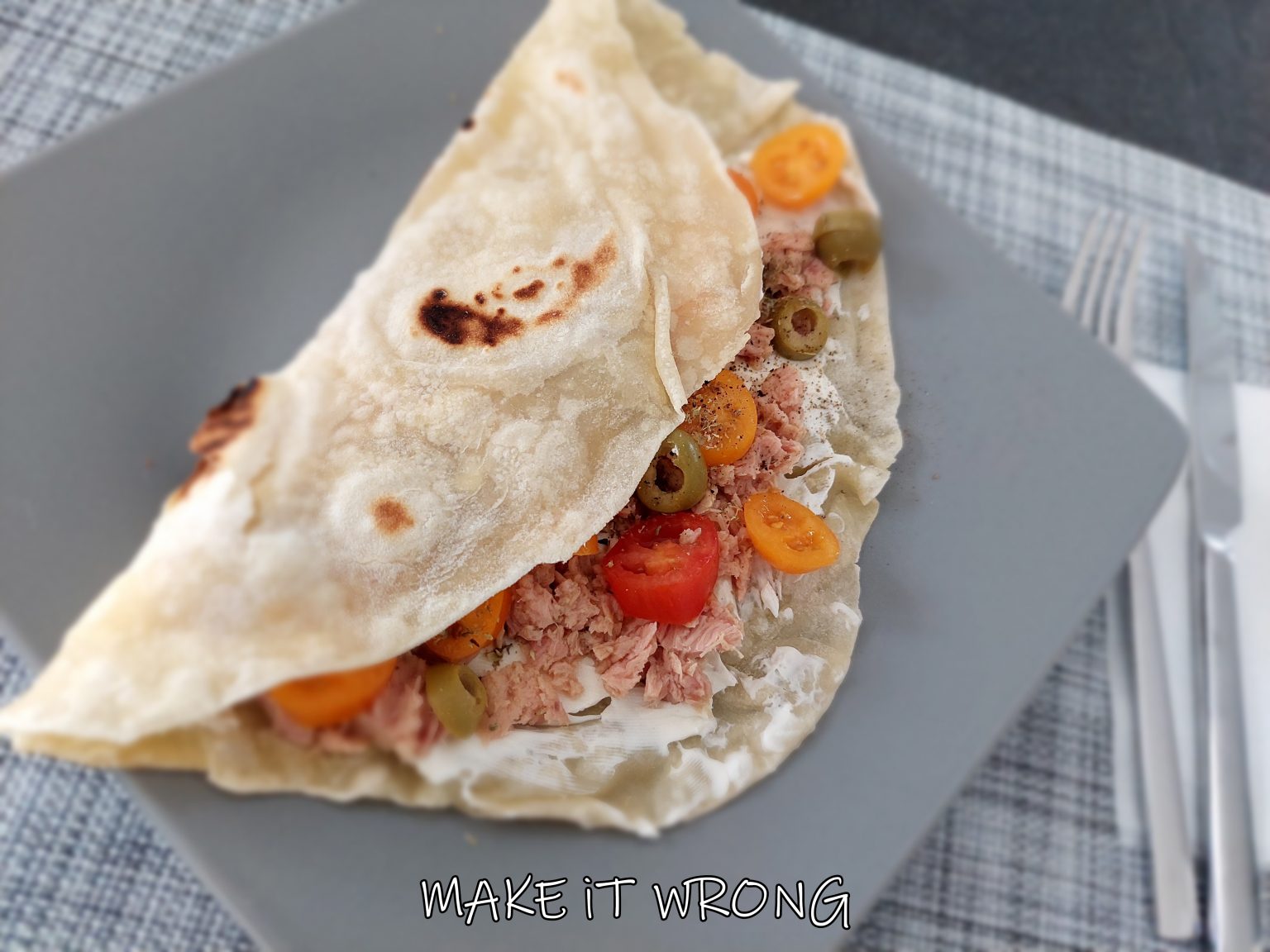 Piadina tonno e pomodorini • Cake On Cloud